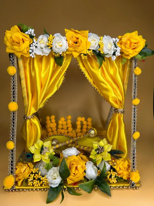 Haldi Platter for Wedding – Decorated Haldi Mehndi Thali | Happy Giftings
