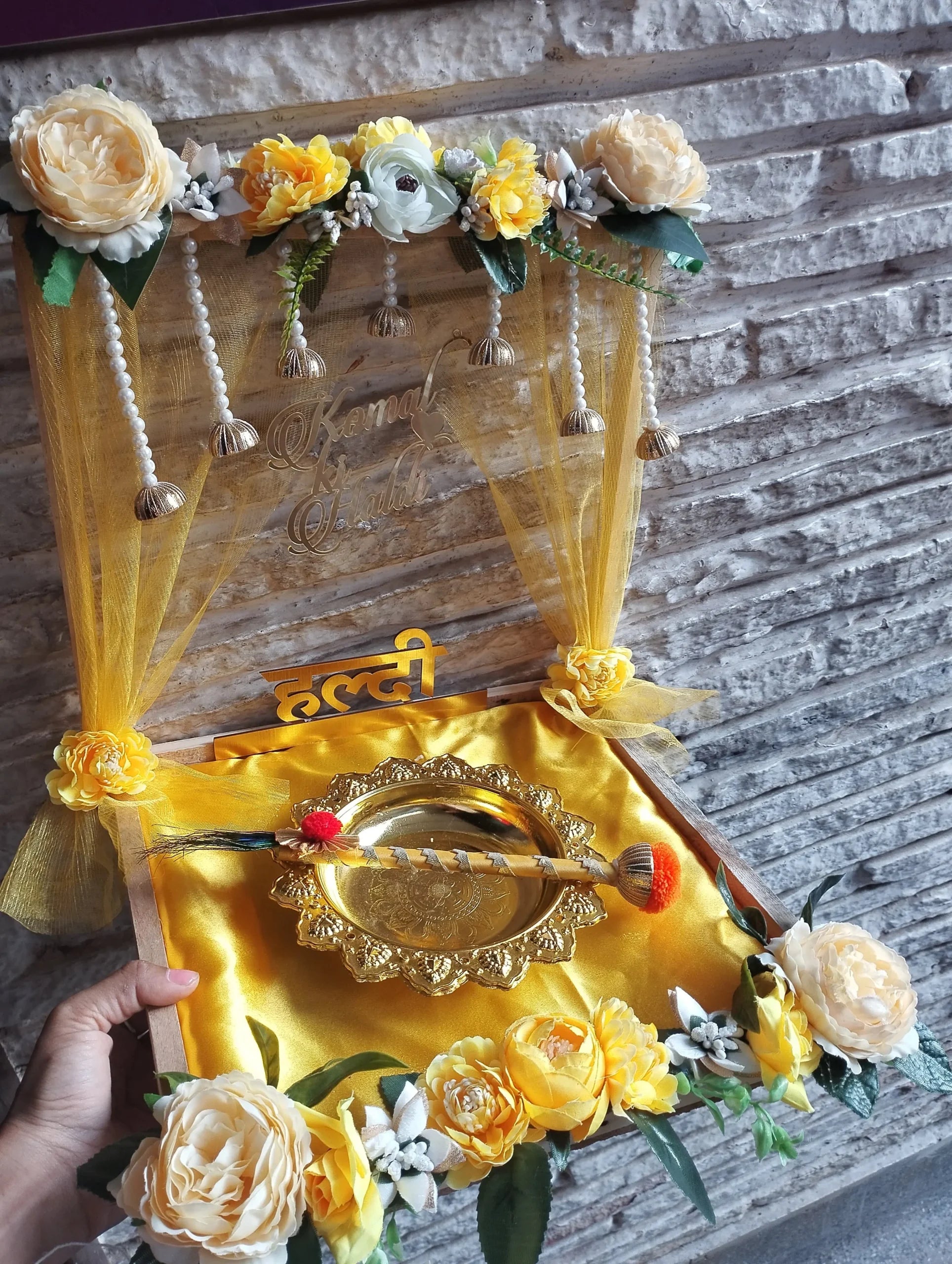 Haldi Platter – Design 7 – Happy Giftings